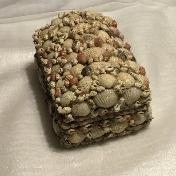 jewelry box | Jewelry | Vintage Seashell Jewelry Box Filled W Lots Of ...